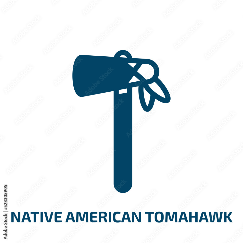native american tomahawk vector icon. native american tomahawk, american, native filled icons ...