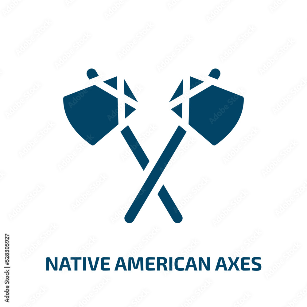 native american axes vector icon. native american axes, axe, native ...