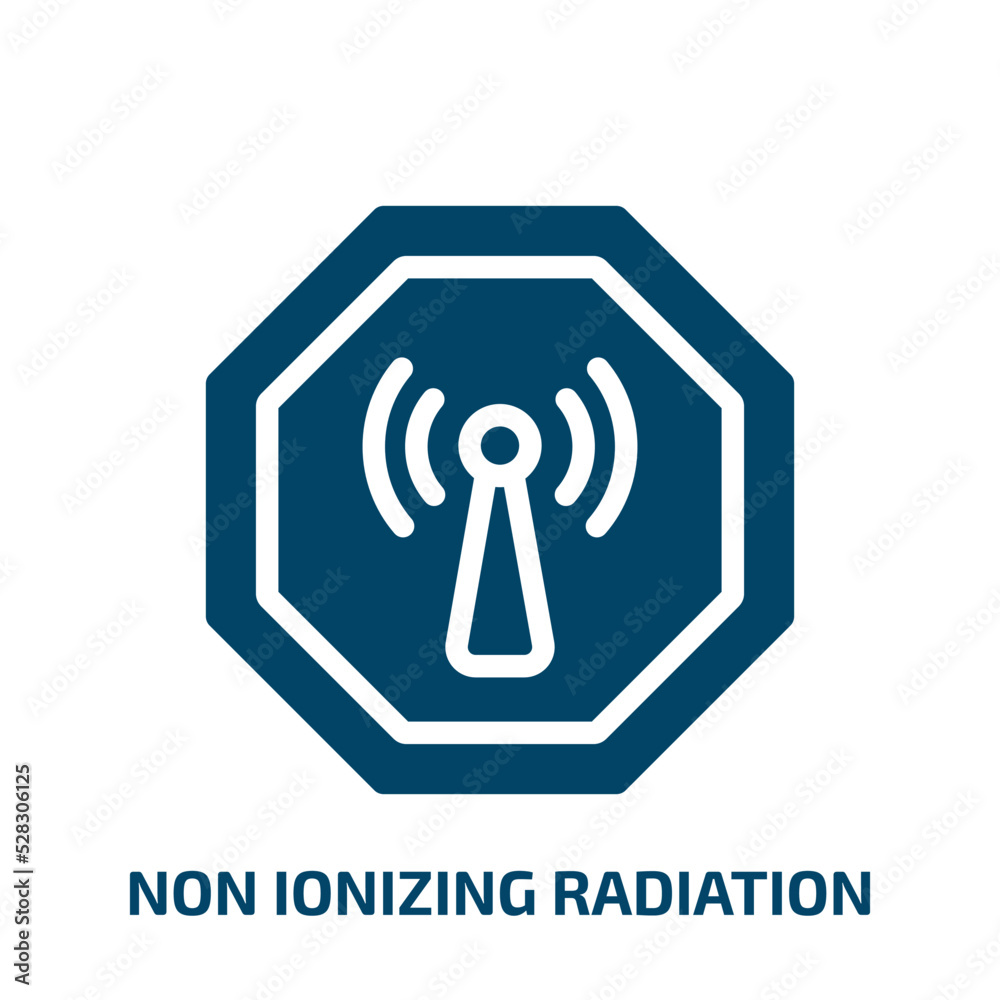 non ionizing radiation vector icon. non ionizing radiation, radiation ...