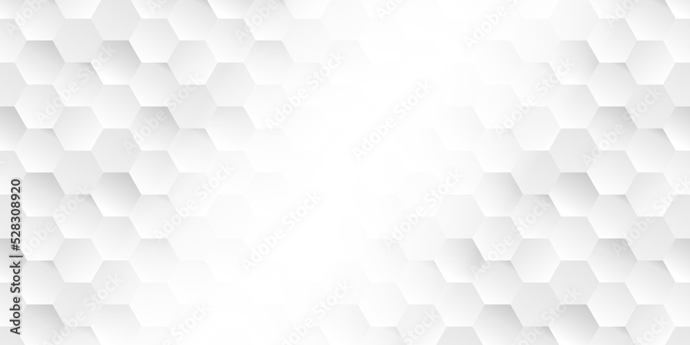 simple hexagonal structure grey style tech honeycomb white space hex ...