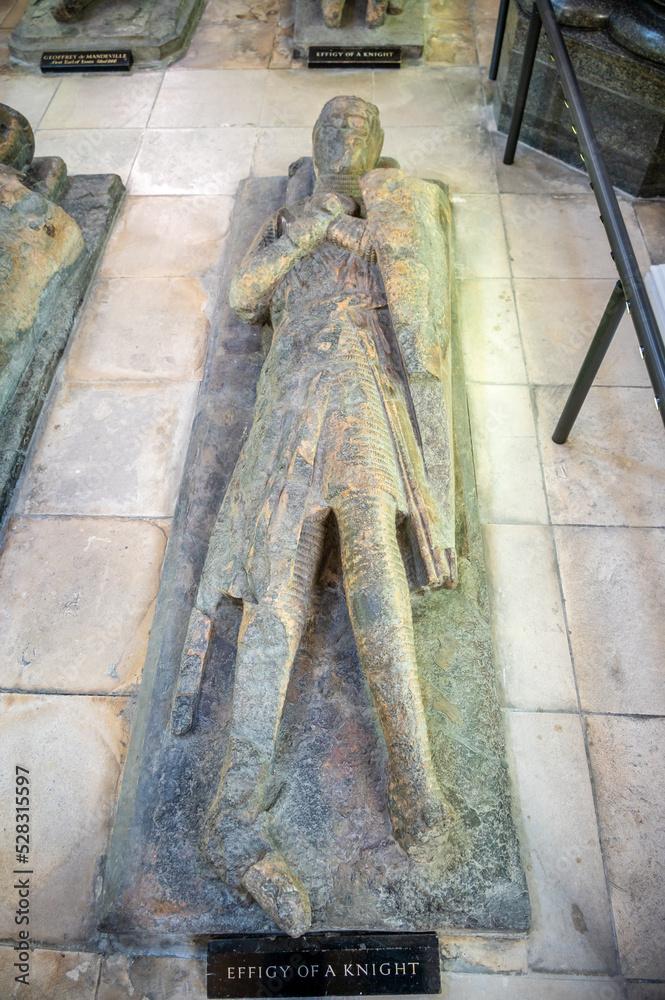 London, UK - August 20, 2022: Impressive Temple Church in the City of ...