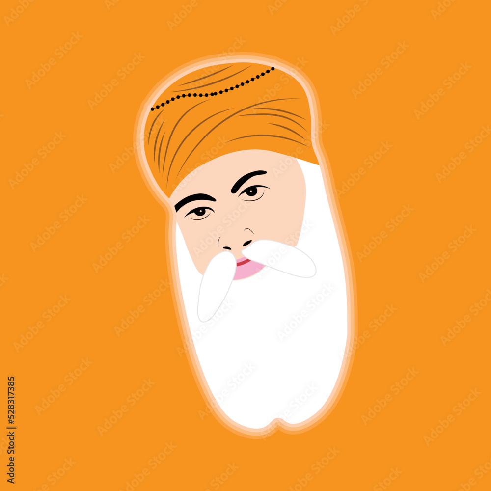 Vector Illustration for Guru Nanak Jayanti the birth anniversary of ...