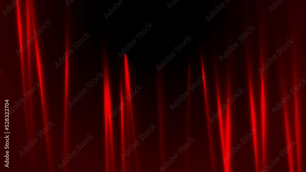 Abstract red smooth glowing neon lines background. Seamless looping ...