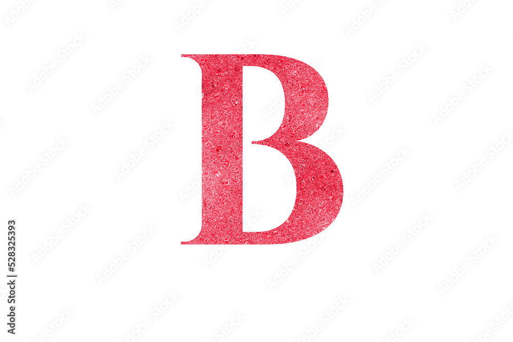 Hot Pink Glitter Alphabet B PNG Transparent Background Stock ...