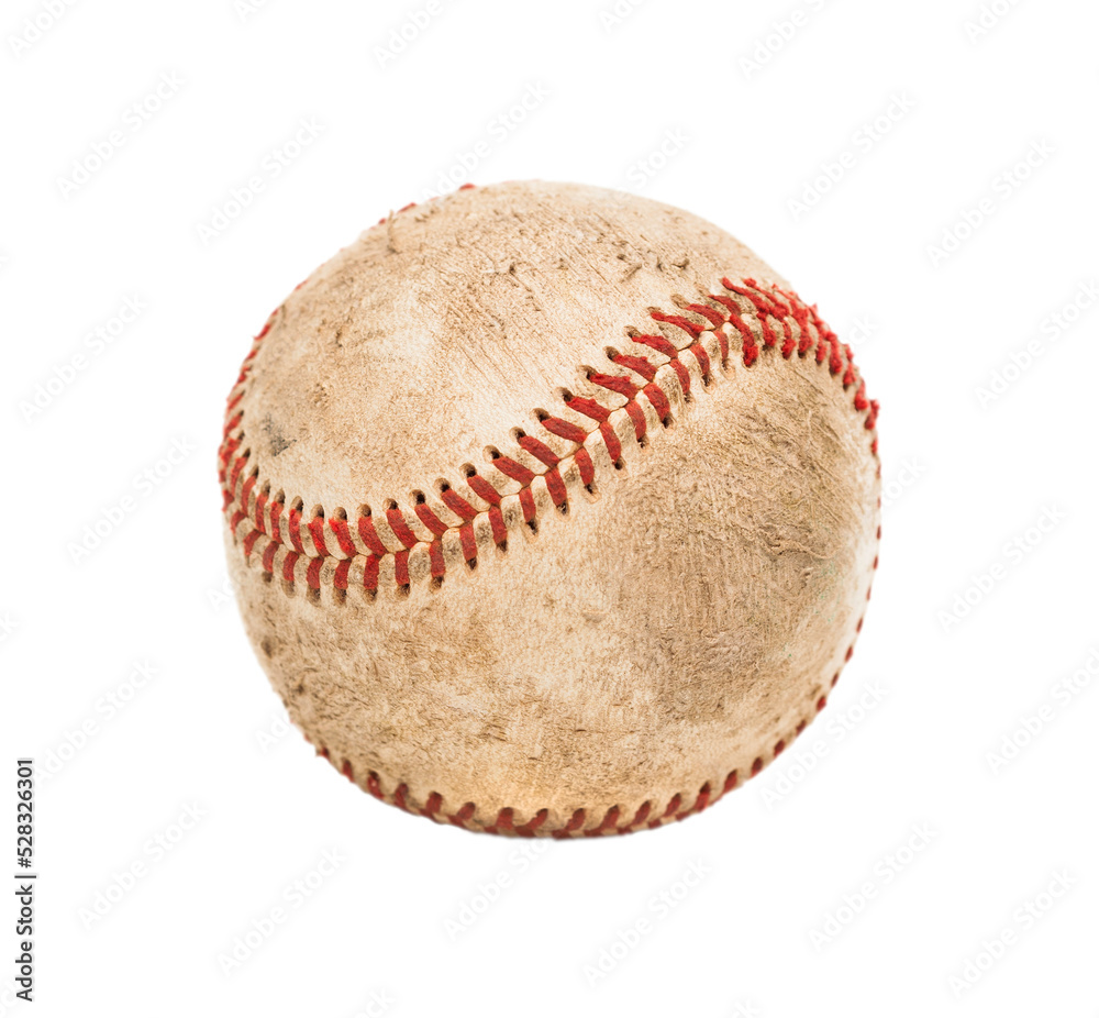 Transparent PNG Single Slightly Worn Baseball. Stock Photo | Adobe Stock