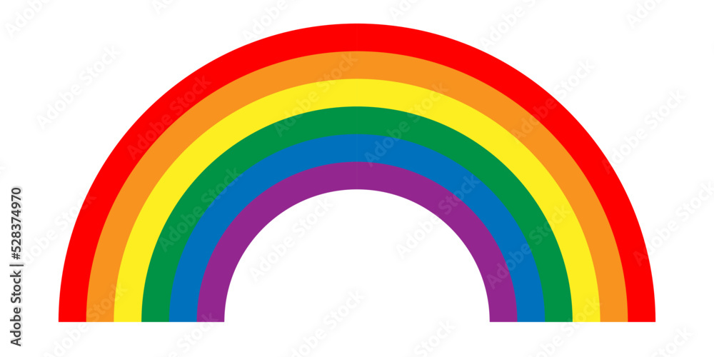 Colorful pride rainbow vector illustration Stock Vector | Adobe Stock