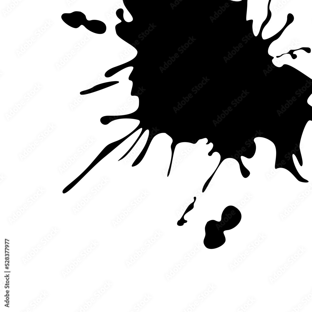 paint spray. paint splash. Ink drops and splashes. Blotter spots ...
