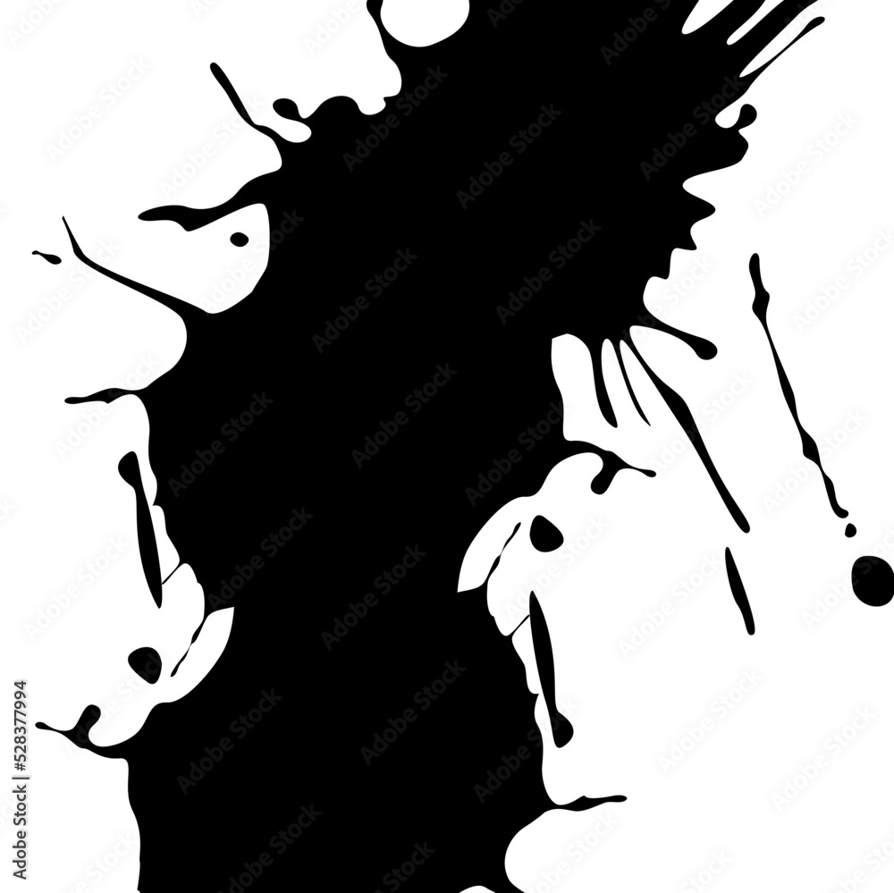 paint spray. paint splash. Ink drops and splashes. Blotter spots ...
