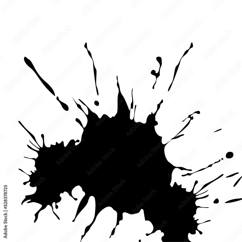 paint spray. paint splash. Ink drops and splashes. Blotter spots ...