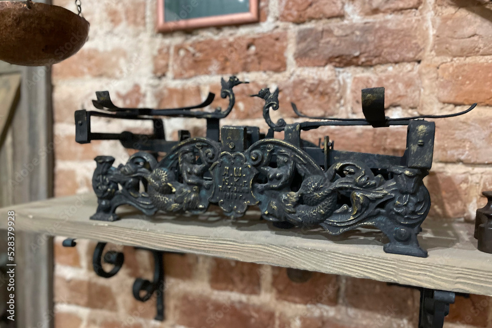 Old Vintage Scales, Weight Measurement Details. Old Fashioned Weighing ...