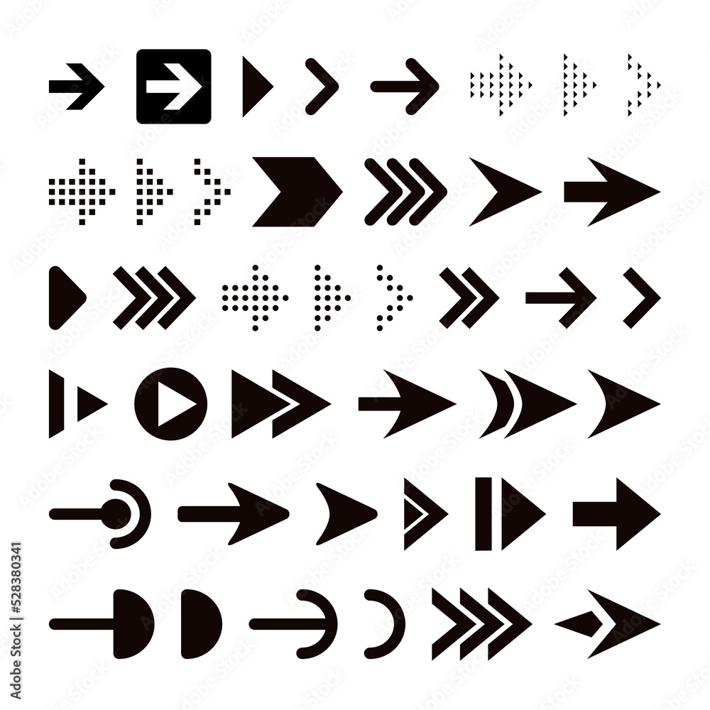 Arrow icons set. Arrow collection. Simple arrow big set. Arrows big ...