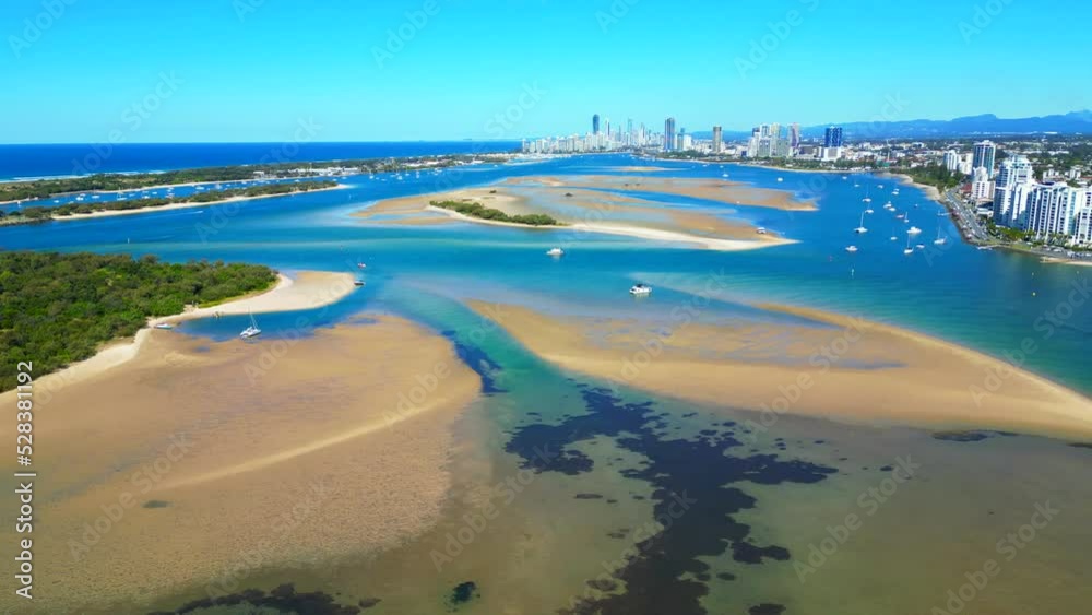 The Spit and Gold Coast Seaway Stock Video | Adobe Stock
