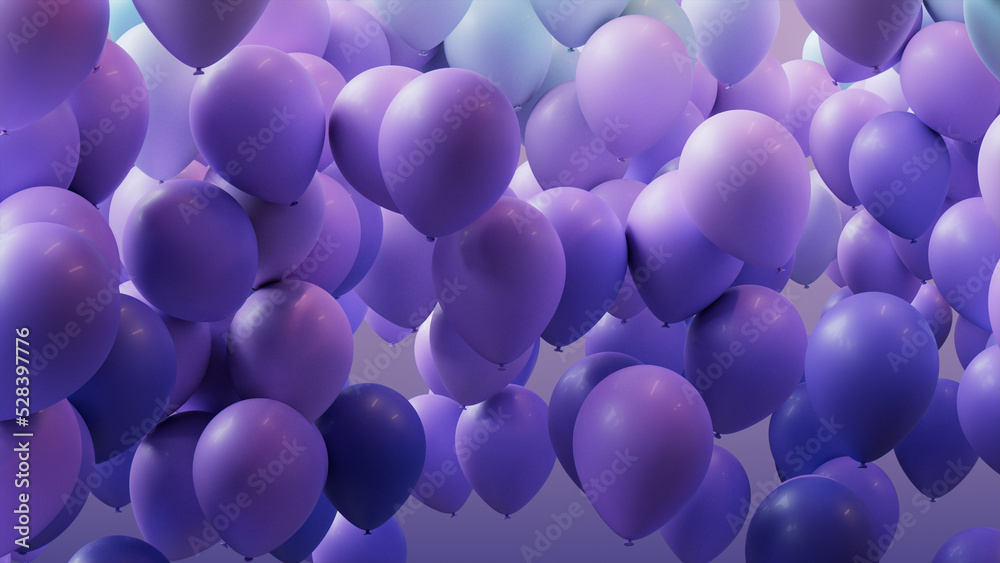 Purple Balloons Wallpaper Background