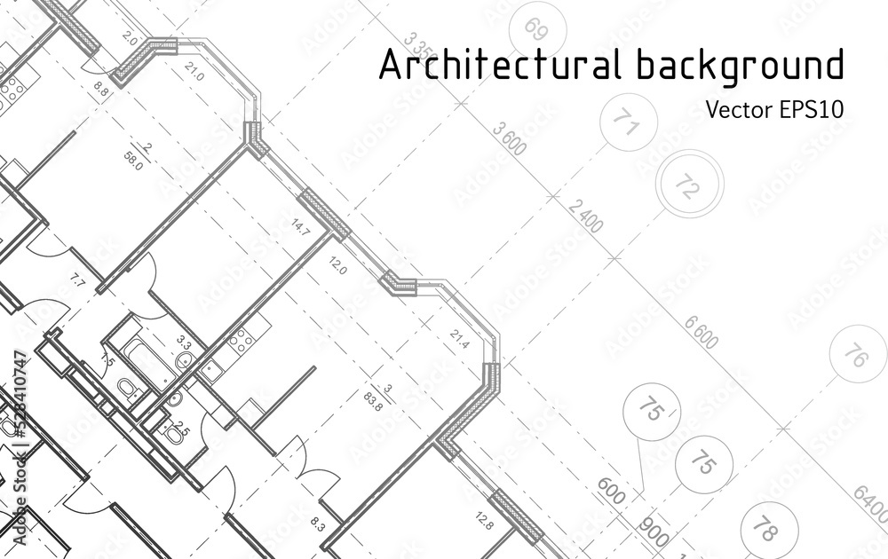 Architectural background. Part of architectural project, architectural ...