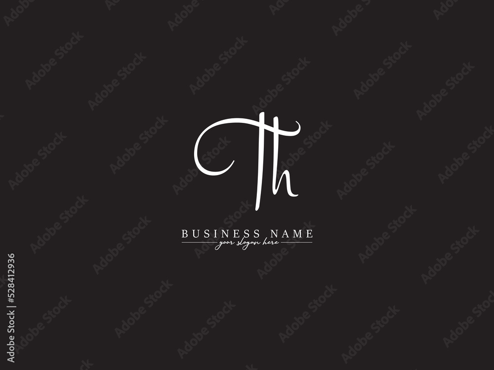 Alphabet TH Logo Letter, Creative Th ht Logo Icon For Business Stock ...