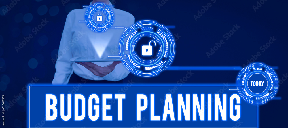 Text showing inspiration Budget PlanningThe written description about ...