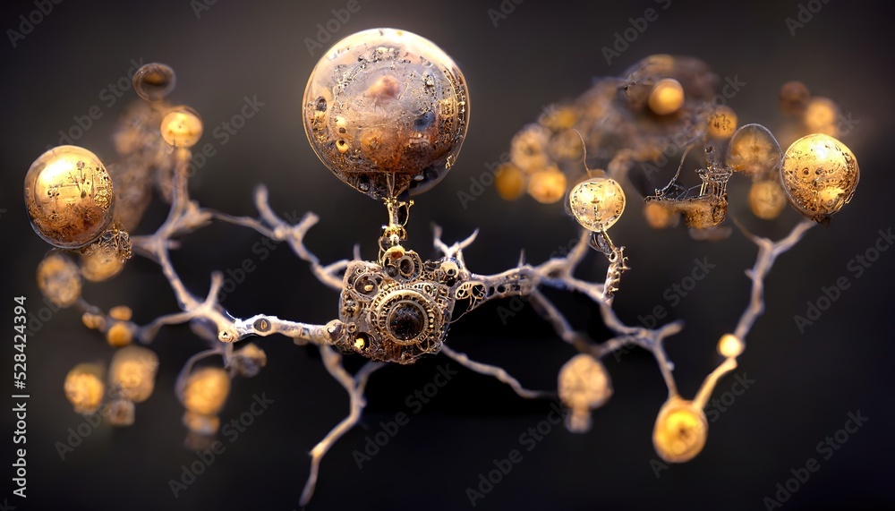Artificial Brain Cells Transmitting Information Searching And Detecting Errors Neural Brain