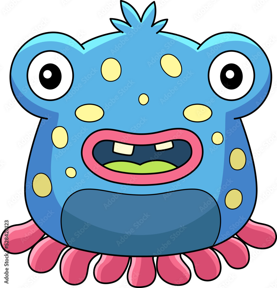 Monster Fish Cartoon Colored Clipart Illustration Stock Vector | Adobe ... Monster Fish Cartoon Colored Clipart Illustration Stock Vector | Adobe ...