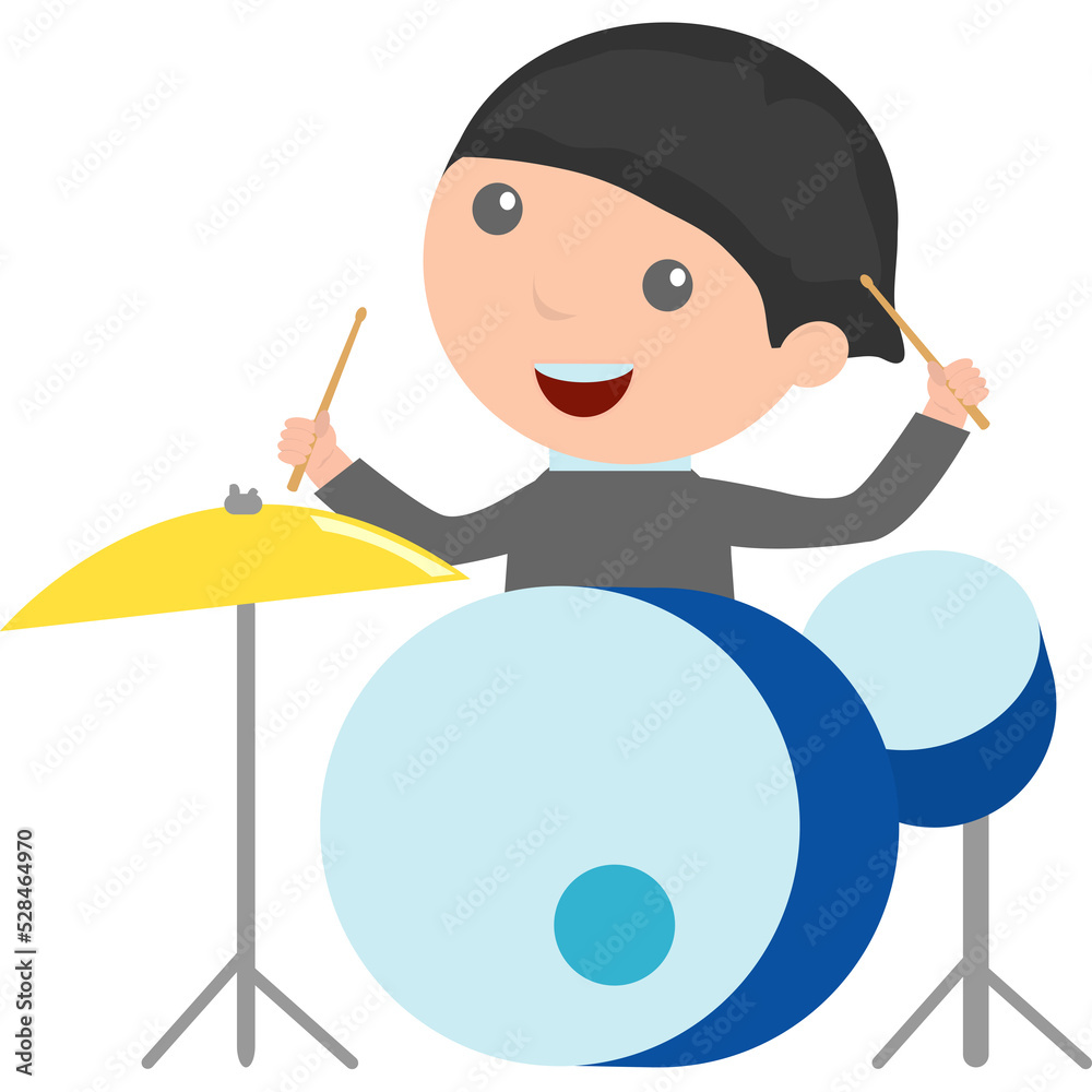 Kids and music, Children playing drums, Musical Instruments of child ...