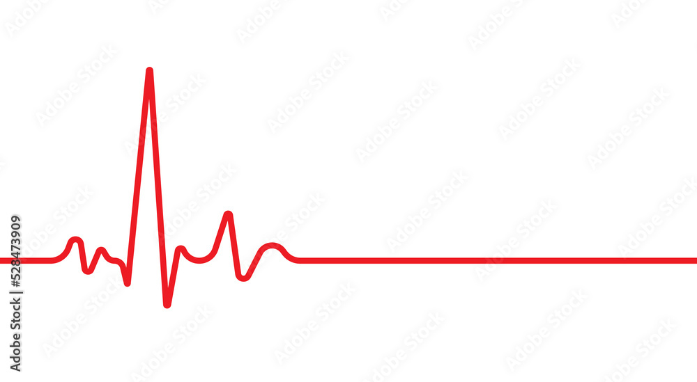 Ecg heart beat line icon symbol. Heartbeat pulse Stock Vector | Adobe Stock
