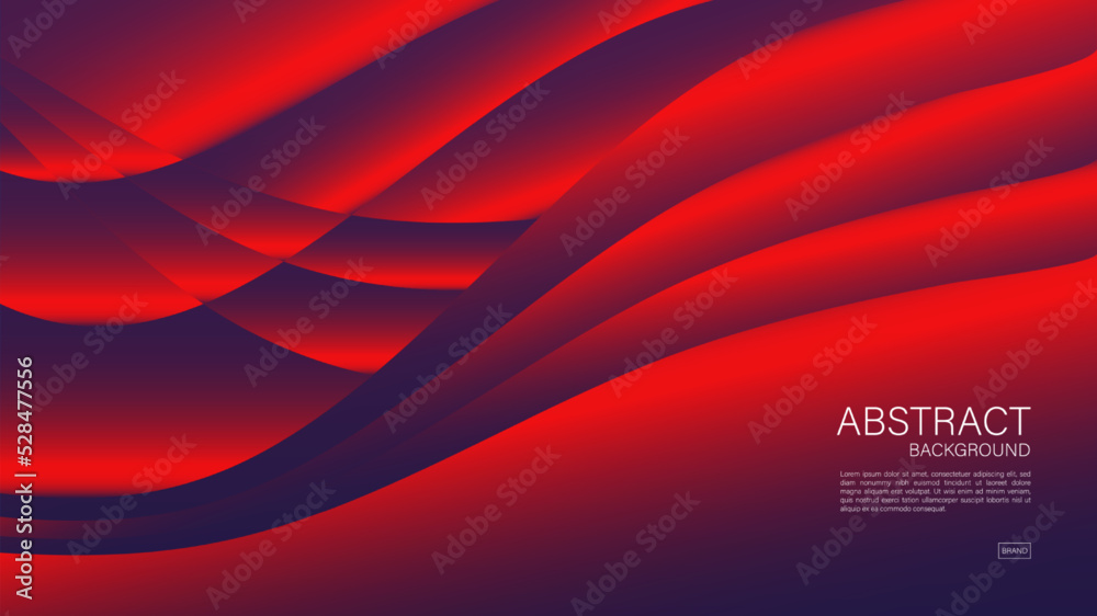 Red abstract wave background, wave vector, Geometric vector, Minimal ...
