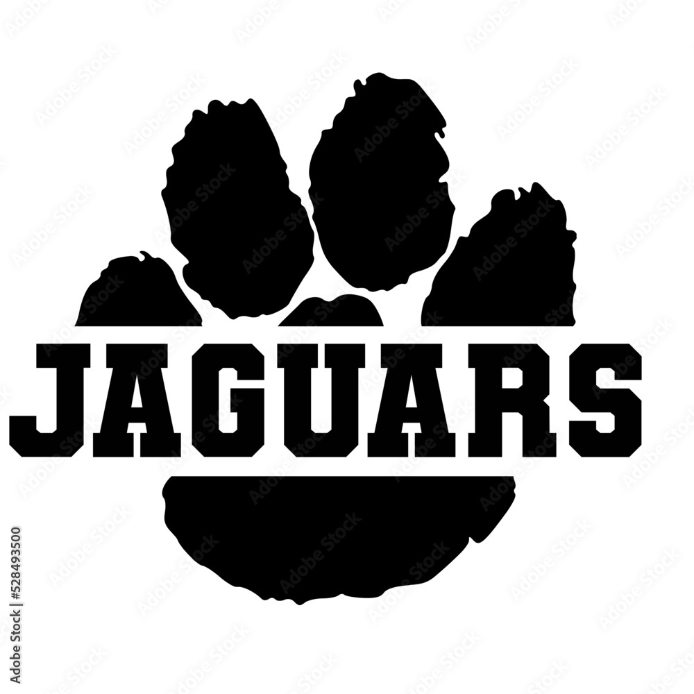 Jaguars vector, Paw Svg, School Pride, Monogram vector, Cut for Cricut ...