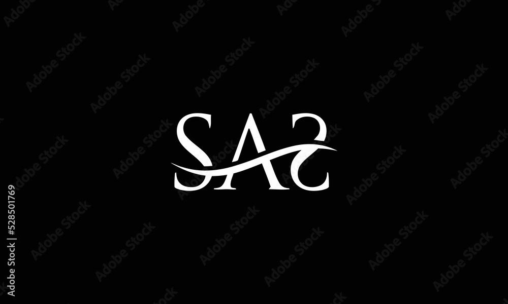 Initial letter SAS. Monogram logo design template. Minimalis logo ...