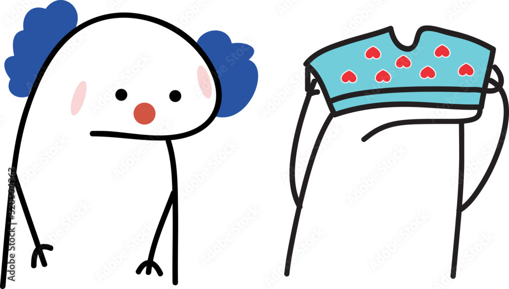 Meme internet. Flork: A very sad clown. A fool with a coke on his head ...