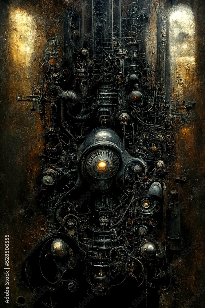 Mechanical Texture Sculpture, Alien Style, giger inspired, dark design ...