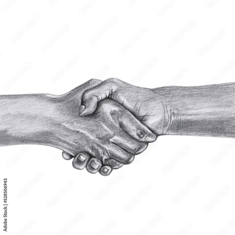 Hand drawn hands on transparent background - PNG format. Stock ...