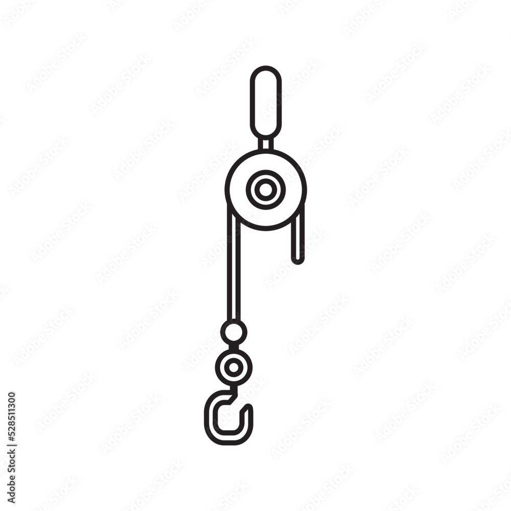 pulley icon logo vector design, this vector image can be used to create ...