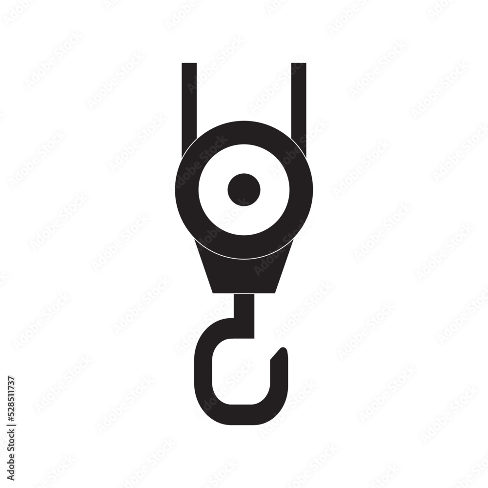 pulley icon logo vector design, this vector image can be used to create ...