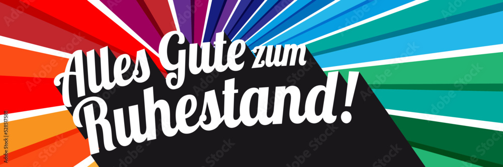 Alles gute zum Ruhestand Stock Vector | Adobe Stock