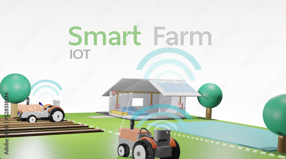 Smart Farm, a modern agricultural technology system that uses computers ...