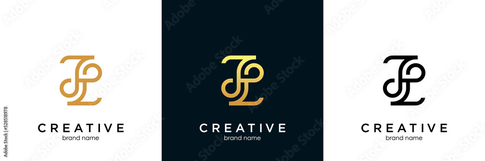 Alphabet letter icon logo JL Stock Vector | Adobe Stock