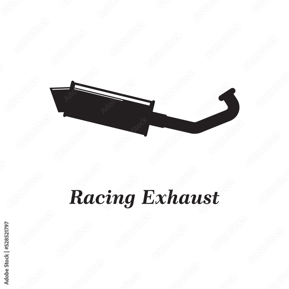 exhaust racing icon logo vector design, this vector image can be used ...