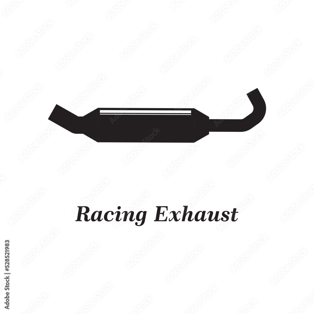 exhaust racing icon logo vector design, this vector image can be used ...