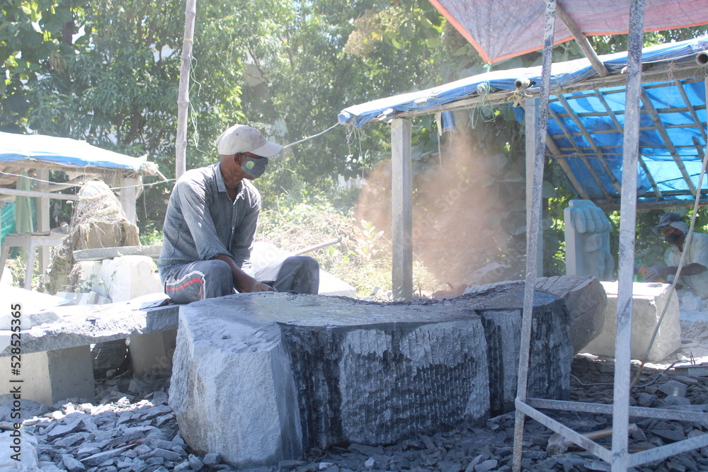 Breathing life into stone, stone artisans or stone masons are the stone ...
