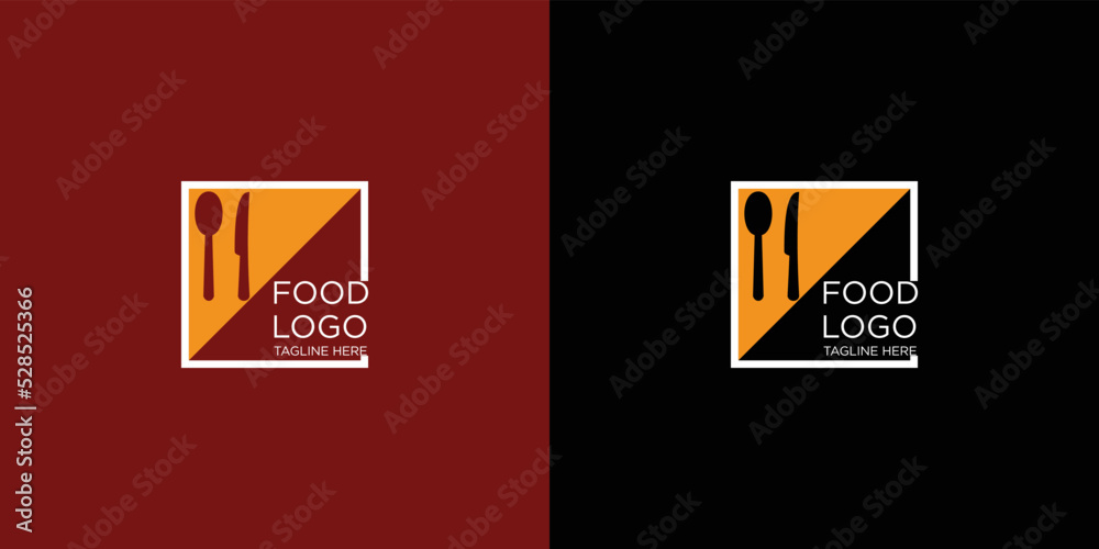 Fast food logo design with creative modern concept premium vector Stock ...