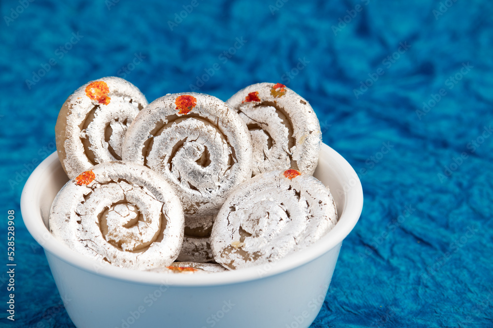 Indian Mithai Kaju Jalebi Also Known As Kaju Katli, Kaju Dilkhush Is ...