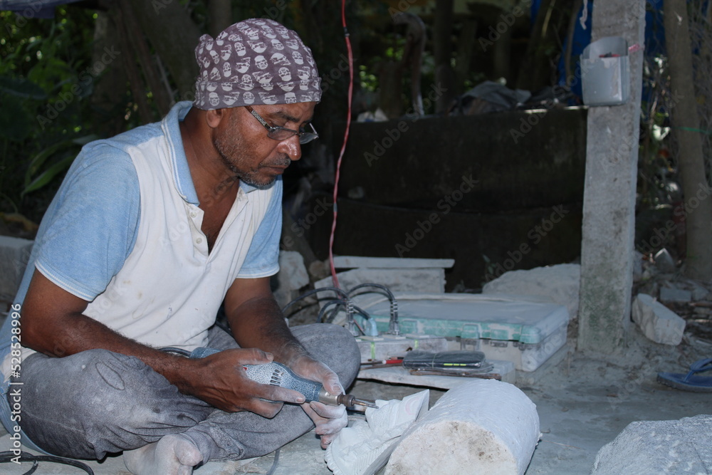 Breathing life into stone, stone artisans or stone masons are the stone ...