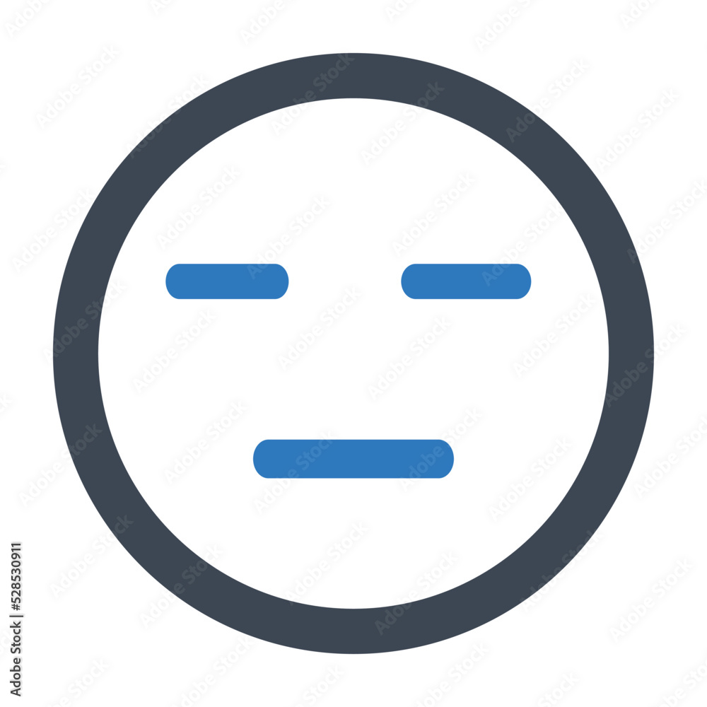 Emoticon, emotion, indifferent, upset icon Stock Vector | Adobe Stock
