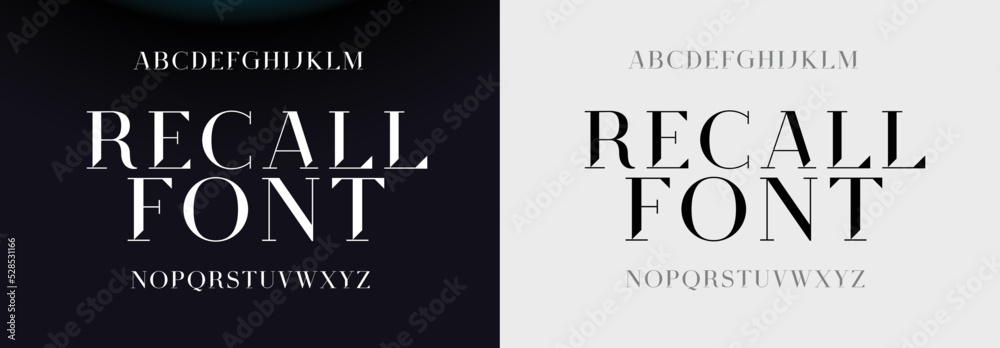RECALL FONT Minimal urban font. Typography with dot regular and number ...