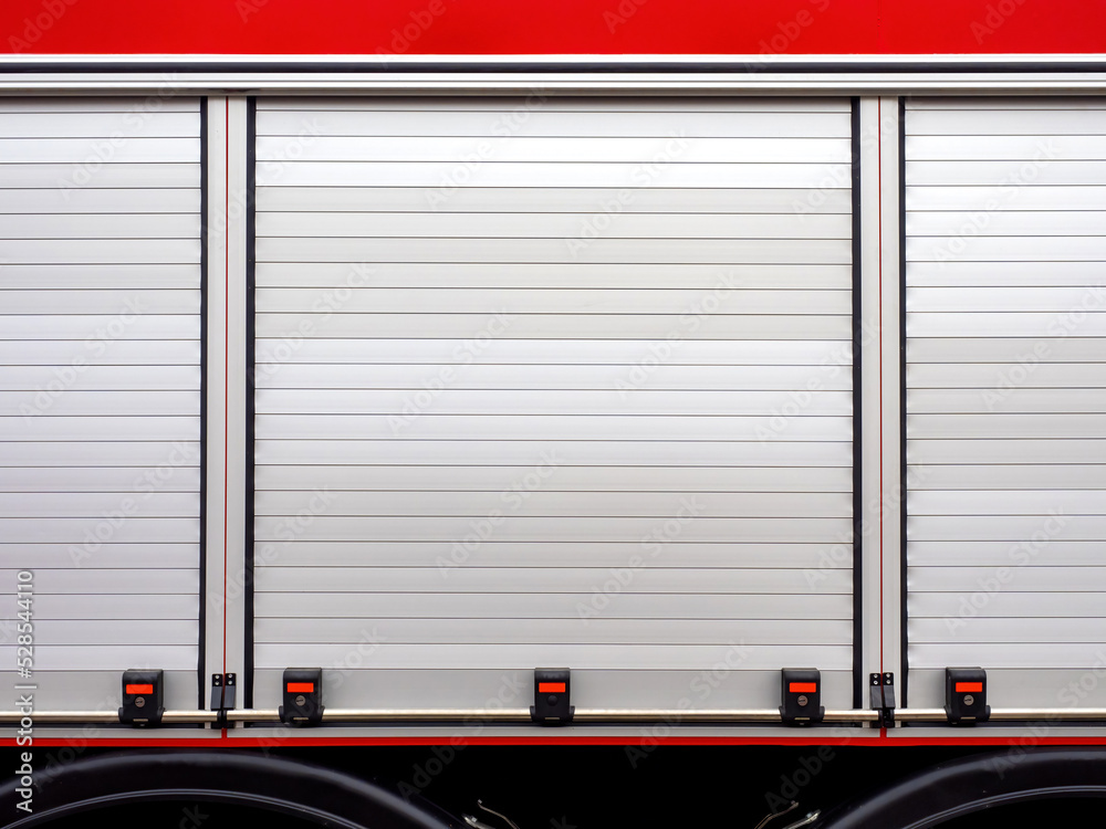 Poster Aluminum roller shutter for fire truck – Wall Art | UkPosters
