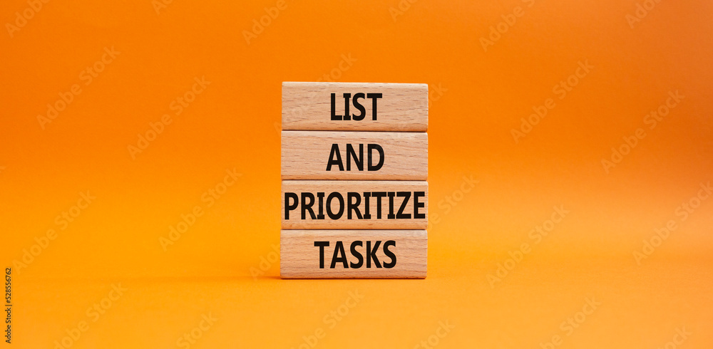 List and prioritize tasks symbol. Concept words List and prioritize ...