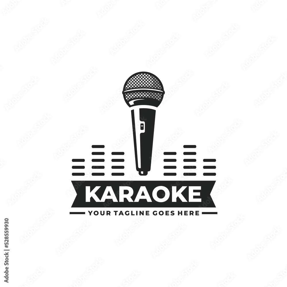 Karaoke logo design vector illustration Stock Vector | Adobe Stock Karaoke logo design vector illustration Stock Vector | Adobe Stock