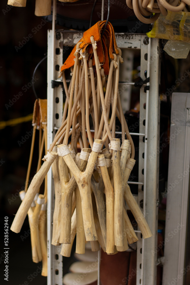 Resorteras de madera juguete tradicional mexicano resortera elástica ...