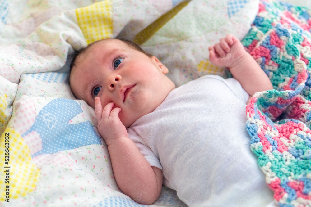 1 month old baby Stock Photo | Adobe Stock