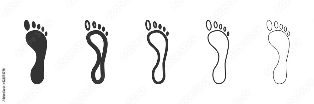 Footsteps icon template color editable. Shoes Footsteps symbol vector ...