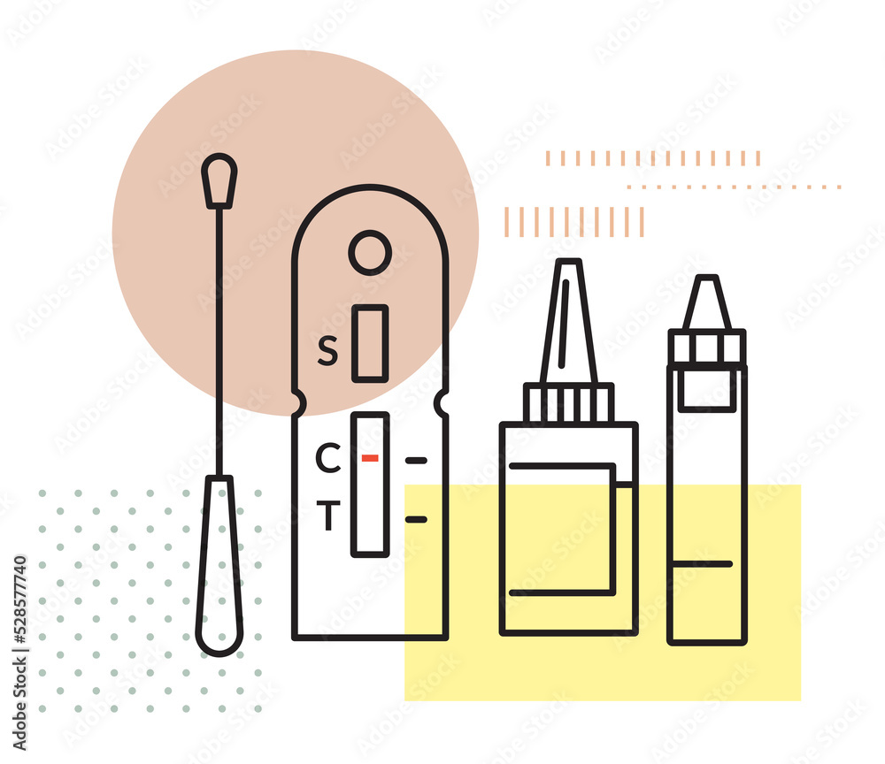 COVID-19 - Regular Rapid Lateral Flow Test Kits - Illustration Stock ... COVID-19 - Regular Rapid Lateral Flow Test Kits - Illustration Stock ...